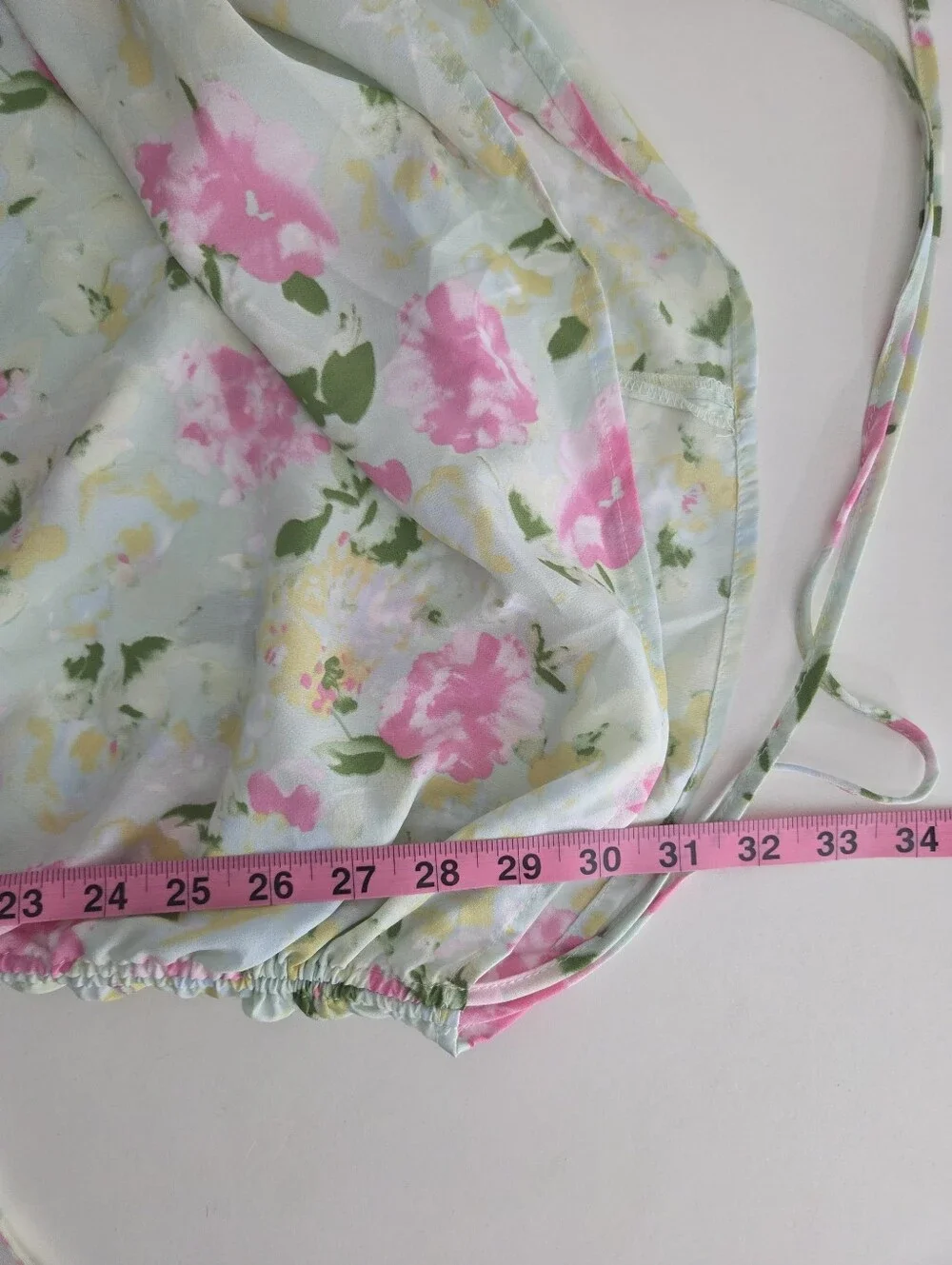 SNDYS. | Dresses | New Sndys Floral Ruched Tie Side Open Back Spaghetti ...